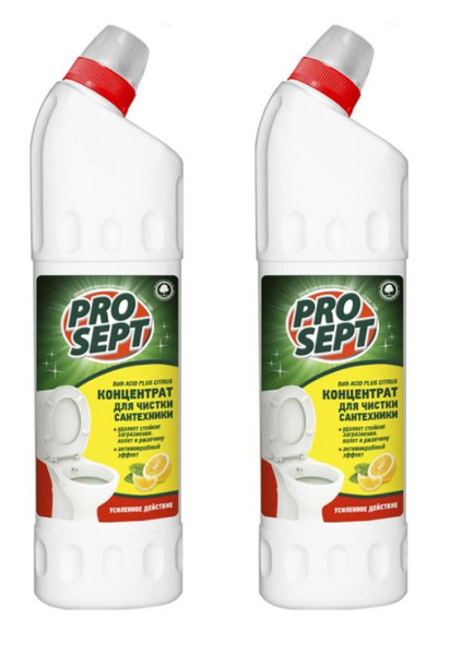 Prosept Средство для туалета "Bath Acid+Citrus", 2 шт по 750 мл - купить с доставкой по выгодным ...