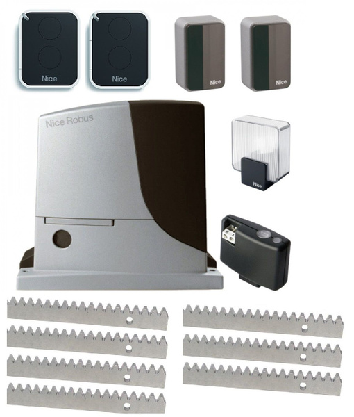 Автоматика NICE RB1000BDKIT2-ROA87 для откатных ворот с весом створки до 1000кг с двумя пультами ...