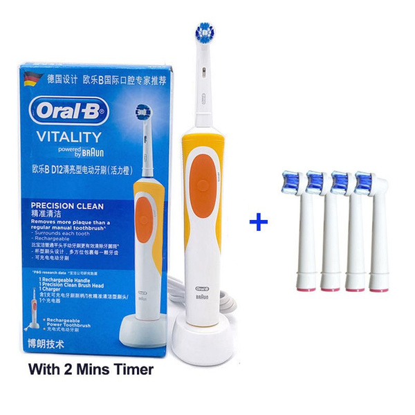Oral-B Электрическая зубная щетка 1 Зубная щетка 4 подарочная щетка ...