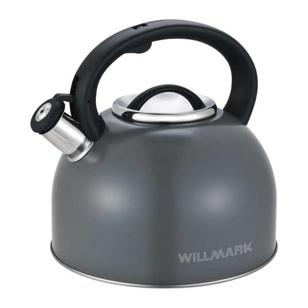 Чайник WILLMARK WTK-4810SS (4л, со свистком, с крышкой, нейлоновая ручка, техн. Easy spout open ...
