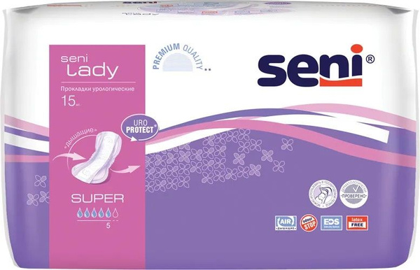 Seni Lady Super Прокладки урологические женские 15 штук - купить с ...