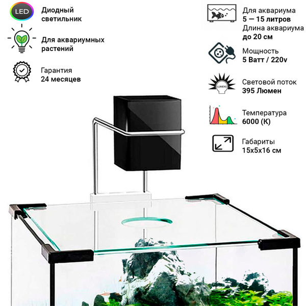 Диодный светильник для аквариума и растений Биодизайн Q-LED Mini (для ...