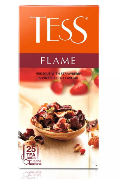 Tess Чай травяной Flame 25 пакетиков по 2 г купить с доставкой по