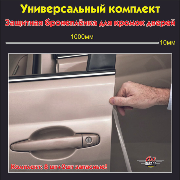 Универсальная защитная плёнка для кромок торцов дверей, прозрачная ...