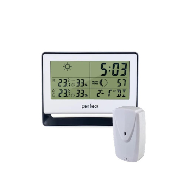 Часы-метеостанция PERFEO (PF_C3449) Nuvole PF-S3607B серебряный купить на OZON по низкой цене ...