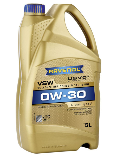 Масло моторное RAVENOL VSW 0W-30 Синтетическое 5 л 1111106-005-01-999 ...