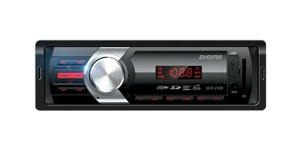 Digma Автомагнитола, 1 DIN купить на OZON по низкой цене (1802006320)