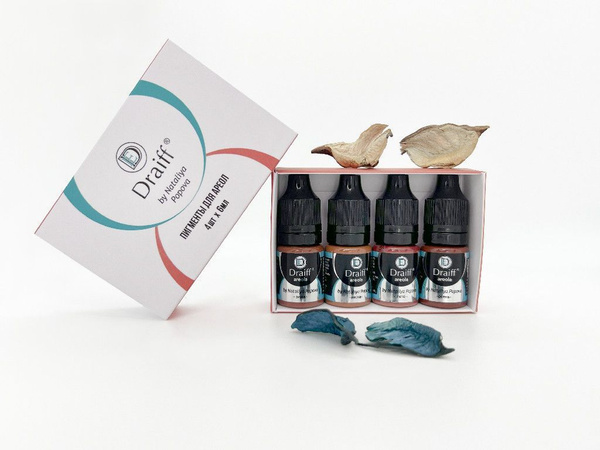 Draiff Mix Минисет ПИГМЕНТЫ ДЛЯ АРЕОЛ 4 оттенка по 6 мл - купить с ...