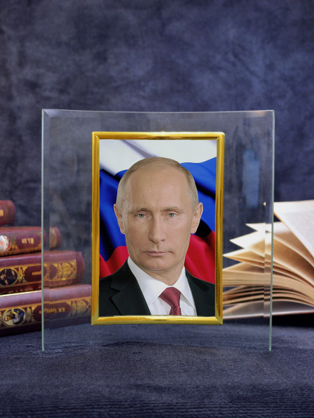 Портрет Путина В.В. настольный в рамке для кабинета, библиотеки, офиса ...