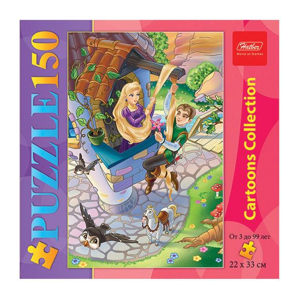 Пазл Hatber STANDARD 150 элементов, А4, Рапунцель, 220х330 мм (U130438) - купить с доставкой по ...