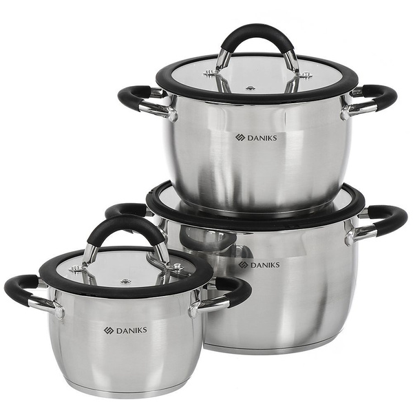 DANIKS Набор посуды для приготовления купить на OZON по низкой цене (1743848914)