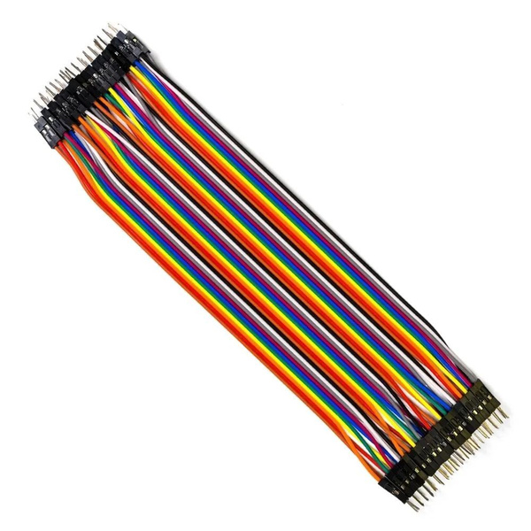 Провода папа папа 20см 40 штук перемычки Dupont для Arduino Stm32 Nodemcu Raspberry Pi
