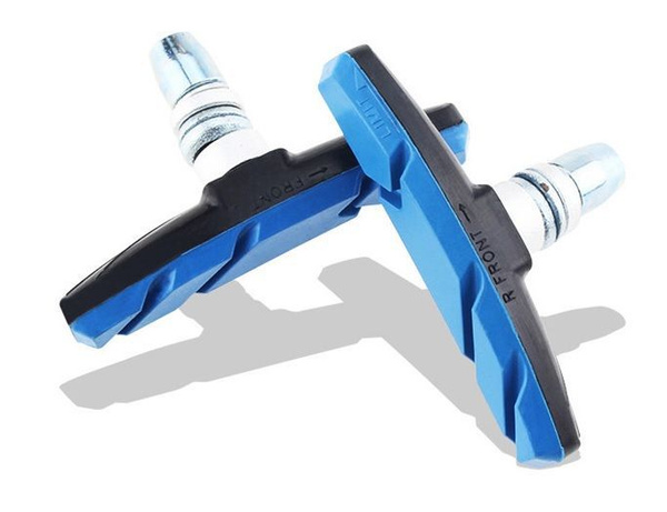 V-brake колодки тормозные для велосипеда 70 мм, пара (синие) купить на ...