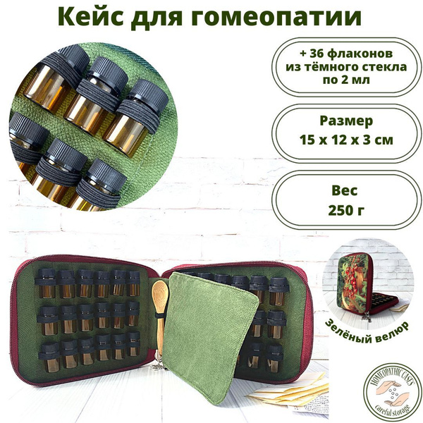 Аптечка гомеопатическая, пенал, кейс, Homeopathic_cases для хранения ...