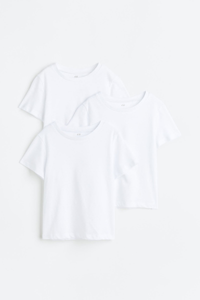 Комплект футболок H&M, размер 98, 104, цвет белый матовый, 100% - купить по выгодной цене в ...