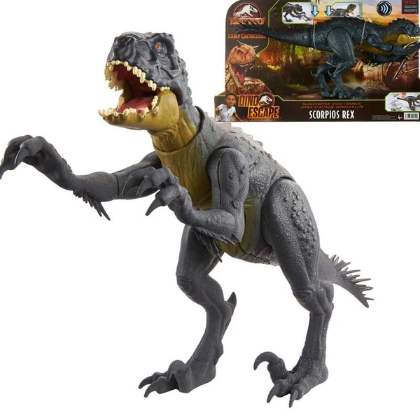 Mattel Jurassic World Scorpions Rex динозавр Действие и звуковая фигура ...