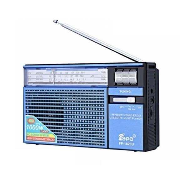 Радиоприемник Fepe FP-1823U /USB TF SD AUX MP3/FM-AM-SW/АКБ-18650, 220в ...