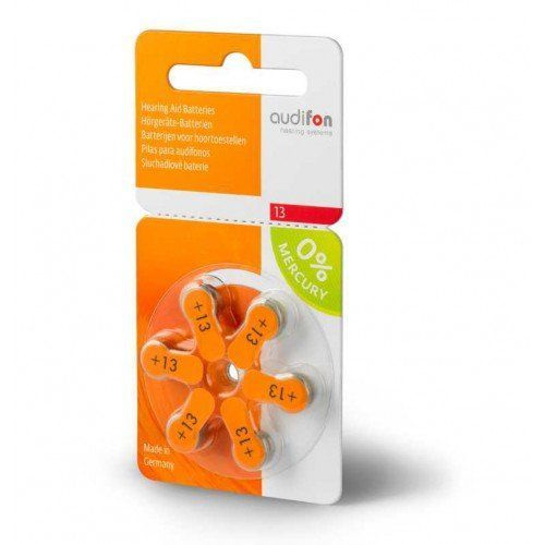 Audifon Батарейка PR48 (ZA13, V13A, DA13), Воздушно-цинковый тип, 1,45 В - купить с доставкой по ...