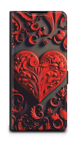 Чехол книжка на Tecno Spark Go 2024 Spark 20c Текно Спарк Го 2024 Спарк 20c с принтом Сердце