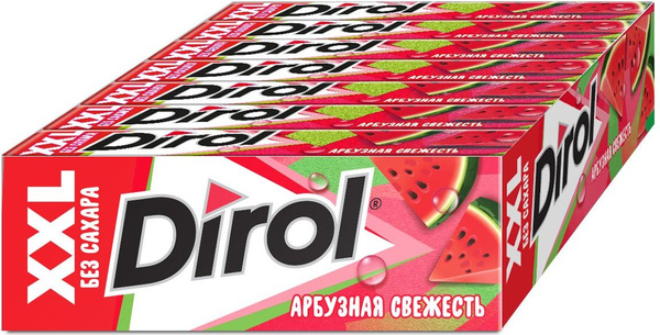 DIROL XXL АРБУЗНАЯ СВЕЖЕСТЬ – ЖЕВАТЕЛЬНАЯ РЕЗИНКА БЕЗ САХАРА СО ВКУСОМ ...