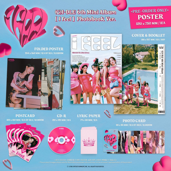 CD Альбом (G)I-DLE - I feel(версия фотокниги), В подарок идет 55 ...