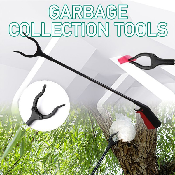 Захват для сбора мусора, 1 шт, Алюминиевый сплав, ABS пластик, черный ...