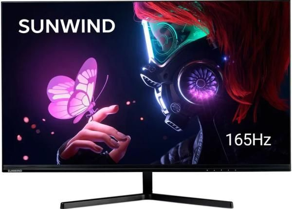 SUNWIND 27" Монитор 27" SUN-M27BA107 Black 165Hz 1920x1080 IPS, черный купить на OZON по низкой ...