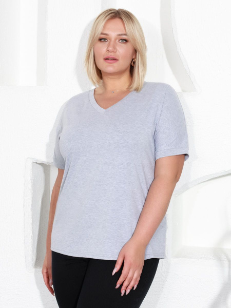 Футболка SPARADA, размер 68, 66, цвет светло-серый, хлопок-70%, вискоза -30% - купить по ...