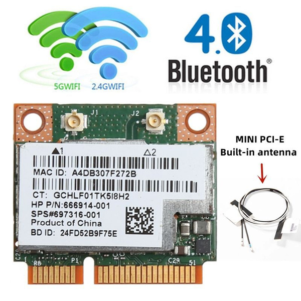 Беспроводной модем Broadcom Wi Fi адаптер со встроенной антенной 300 Мбит с Bluetooth 4 0