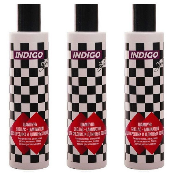 INDIGO STYLE Шампунь Шеллак-ламинирование для средних и длинных волос ...