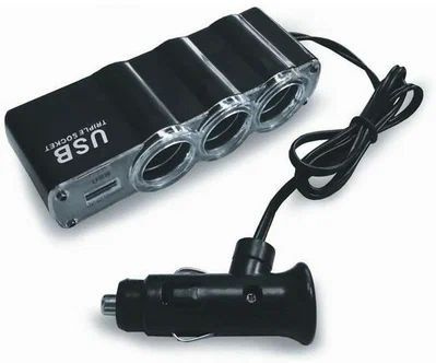 Разветвитель прикуривателя AVS 12/24 (на 3 выхода+USB) CS314U купить по низкой цене с доставкой ...