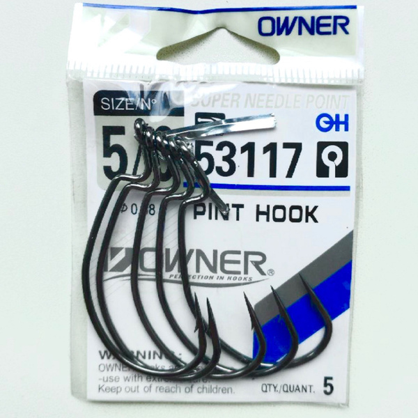 OWNER Офсетный крючок PINT HOOK 53117 5/0 - купить с доставкой по ...
