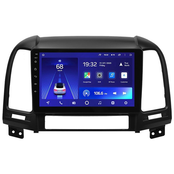 Автомагнитола с рамкой 2 din 9 дюймов для Hyundai Santa fe 2 2006-2010 / Android 6Gb+128Gb / GPS ...