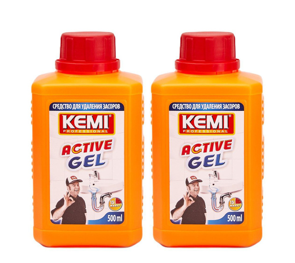 Средство для устранения засоров в трубах KEMI Professional Active Gel ...