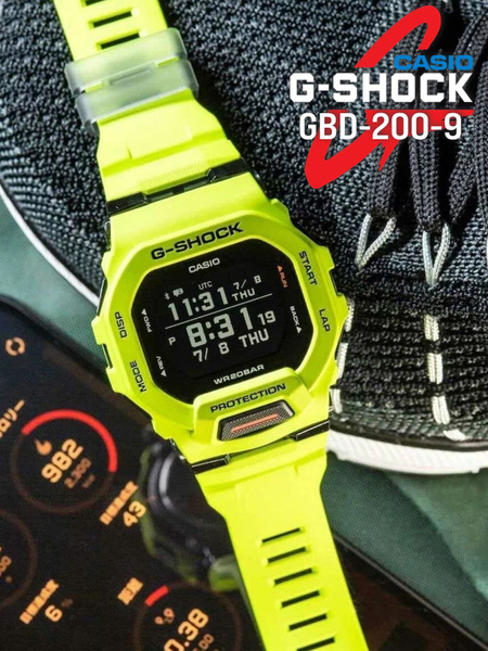 Casio Часы наручные Кварцевые G Shock Sports Gbd 200 9 купить с доставкой по выгодным ценам в