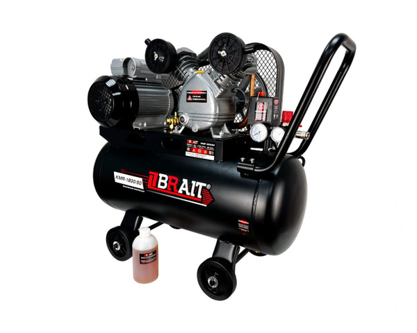 Воздушный компрессор BRAIT KMR-1800/50, 220 В (Ресивер 50 л, 300 л/мин, Мощность 1800Вт, Диаметр ...
