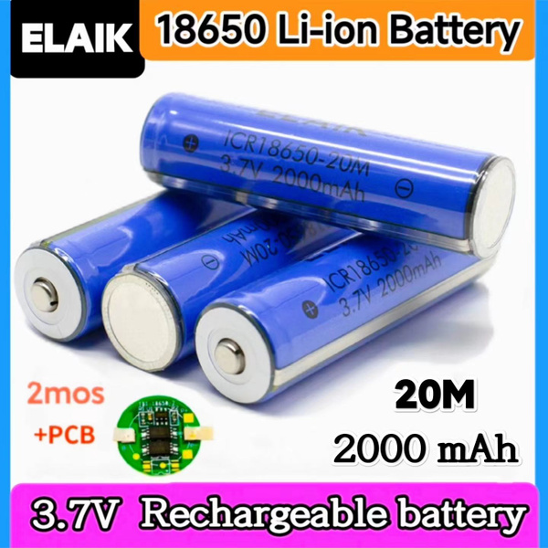 ICR18650 3.6V 2000mAh Заряженные литиевые батареи Стабильная ...