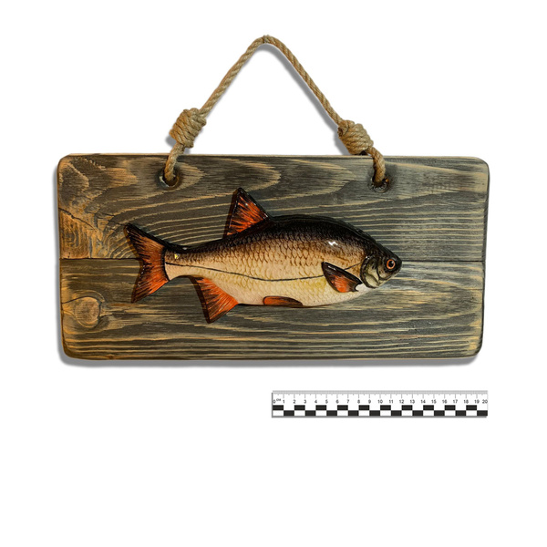 Украшение настенное интерьерное Керамическая настенная статуэтка красноперки исп 3 купить по