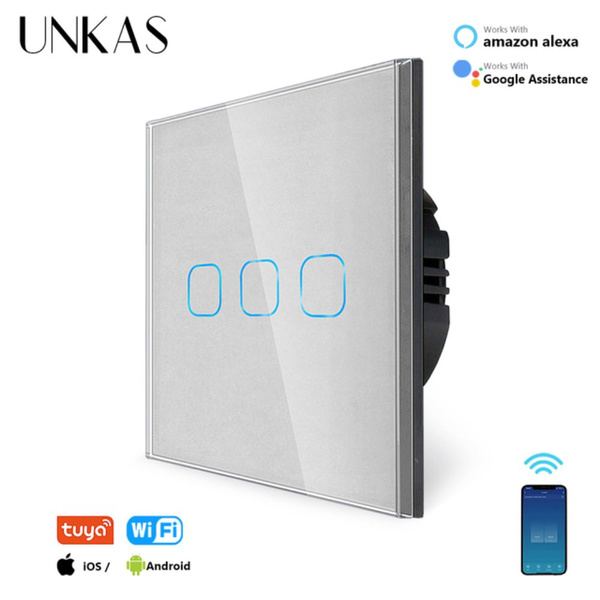 Tuya Wifi световой выключатель 1/2/3/4 переключатель посредством Smart ...
