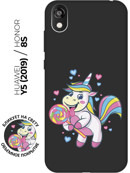Матовый чехол Unicorn and candy для Honor 8S / Huawei Y5 (2019 ...