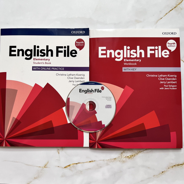 English File Elementary 4th edition (Учебник + Рабочая Тетрадь + CD/DVD ...
