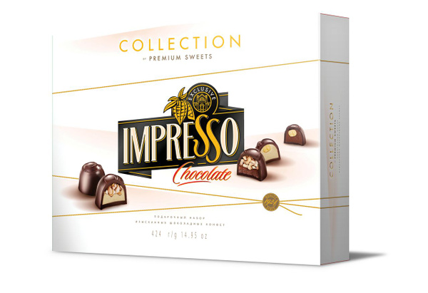 Конфеты Impresso белый шоколад, 424 г - купить с доставкой по выгодным ...