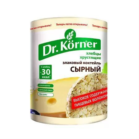 Хлебцы Dr.Korner Злаковый коктейль сырный, 100 г 3шт - купить с ...
