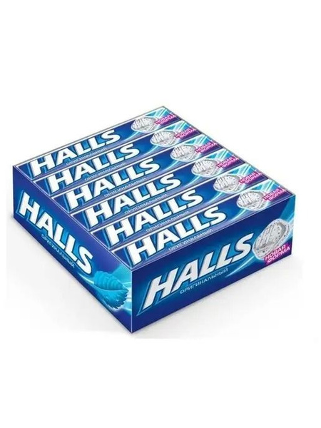 Леденцы Halls Оригинал (синий) ХОЛС 12 шт. по 25 гр - купить с ...
