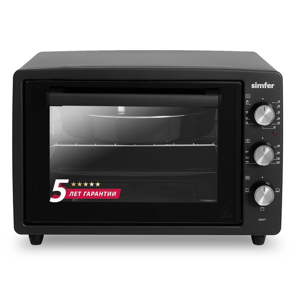 Мини-печь Simfer M3471, черный, 34 л купить c доставкой на OZON по низкой цене (1284357207)