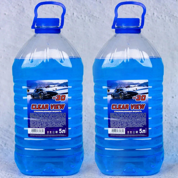 Жидкость для стеклоомывателя -30С (крис. -18) 5 л CLEAR VIEW зимняя ...