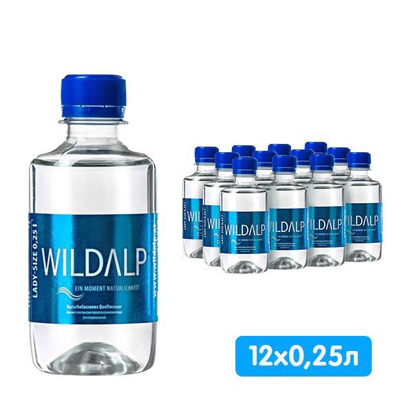 Вода альпийская природная родниковая Wildalp / Вильдальп негазированная ...