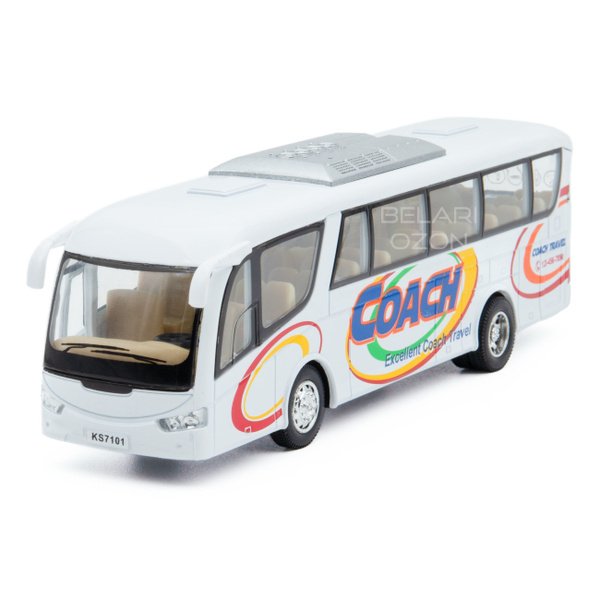Машинка металлическая Kinsmart KinsFun Туристический автобус Coach, 18 ...