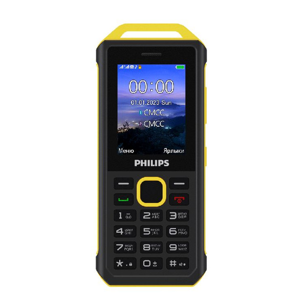 Philips Мобильный телефон CTE2317YL/00, желтый купить на OZON по низкой ...