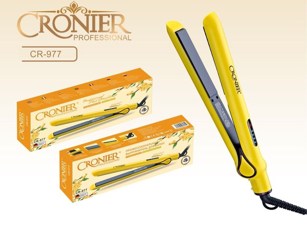 Выпрямитель для волос CRONIER vipryamitel ,желтый - купить с доставкой ...